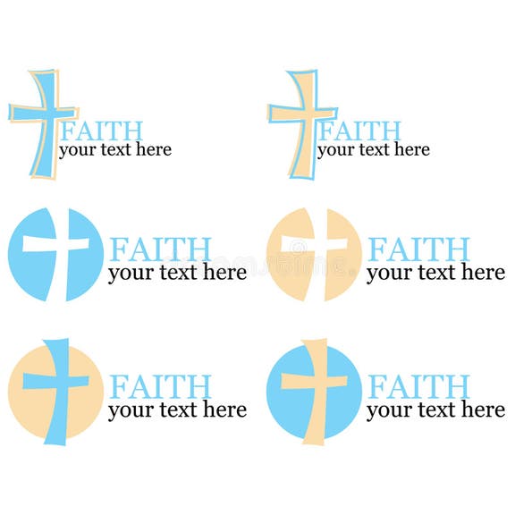 Christian Cross Logos Stock Illustrations – 660 Christian Cross Logos ...