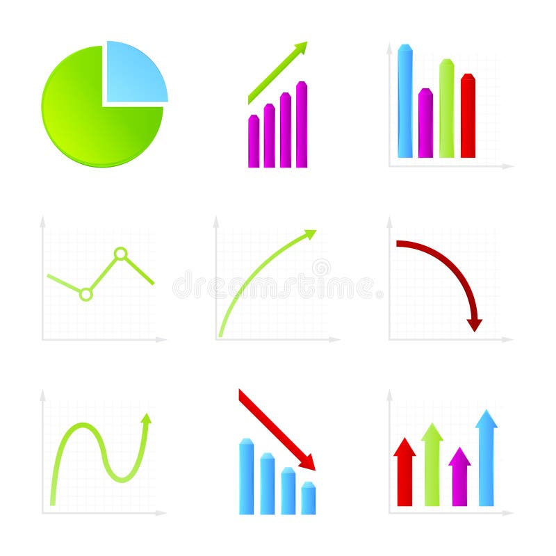 Graph illustrations stock vector. Illustration of ratio - 12215499