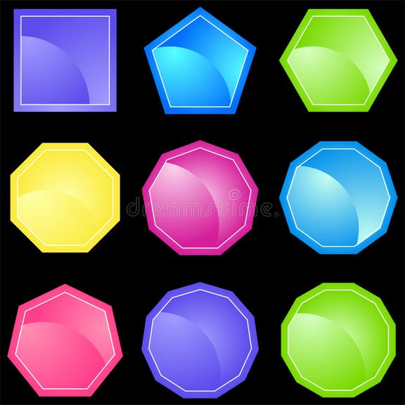 Polygon Buttons Stock Illustrations – 706 Polygon Buttons Stock ...