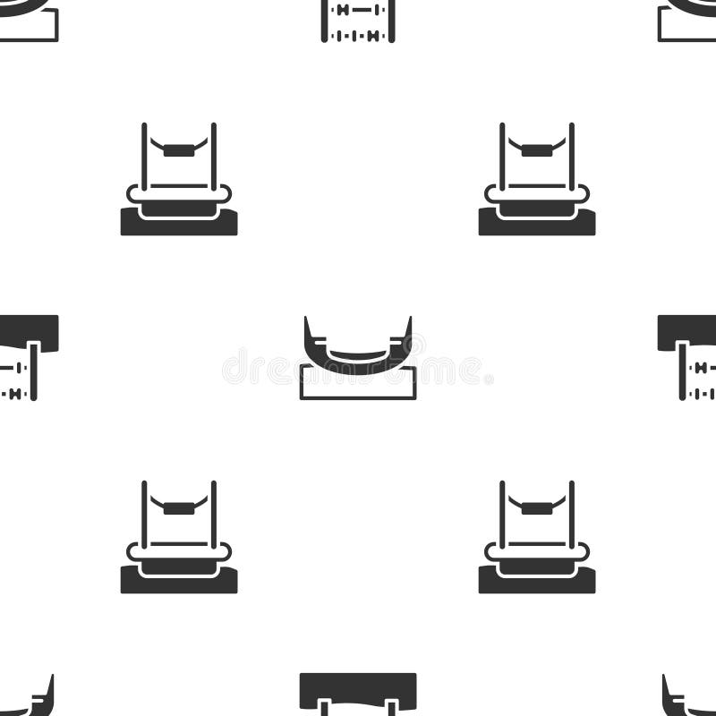 Set Abacus, Boat Swing and Bungee on Seamless Pattern. Vector Stock ...