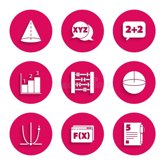 Set Abacus, Function Mathematical Symbol, Test or Exam Sheet and Pen ...