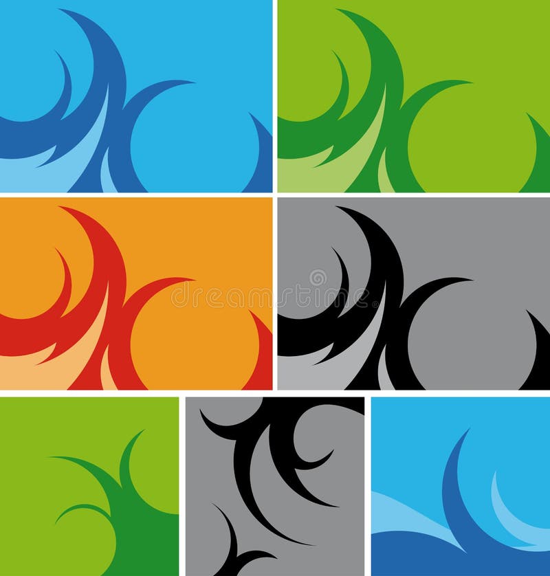 Set of Abstract Backgrounds Stock Vector - Illustration of background ...