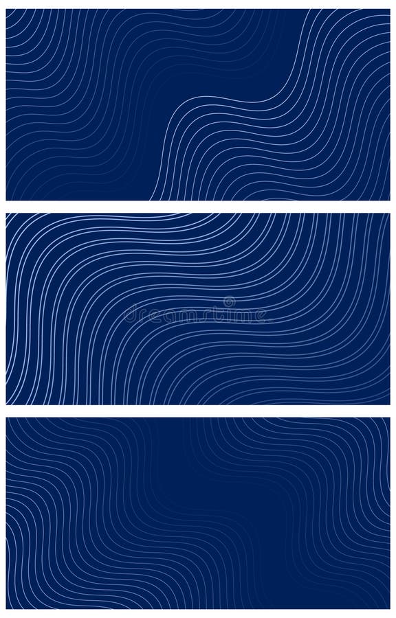 Set of Abstract Backgrounds for Banners. Backgrounds with Waves and ...