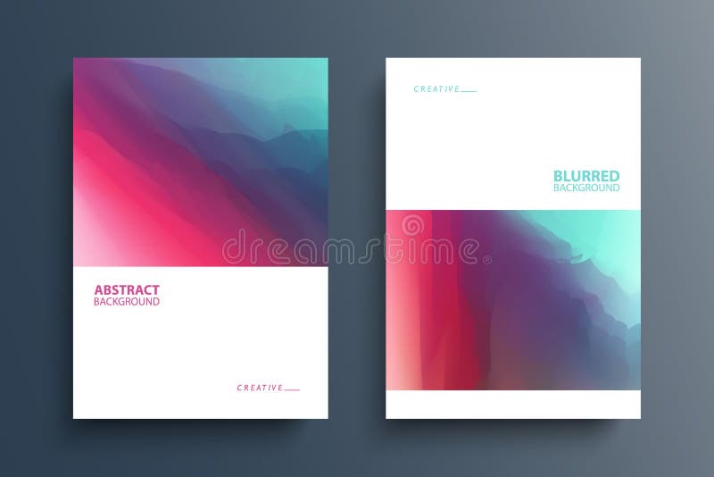 Set of Abstract Backgrounds with Dynamic Color Gradients. Graphic ...