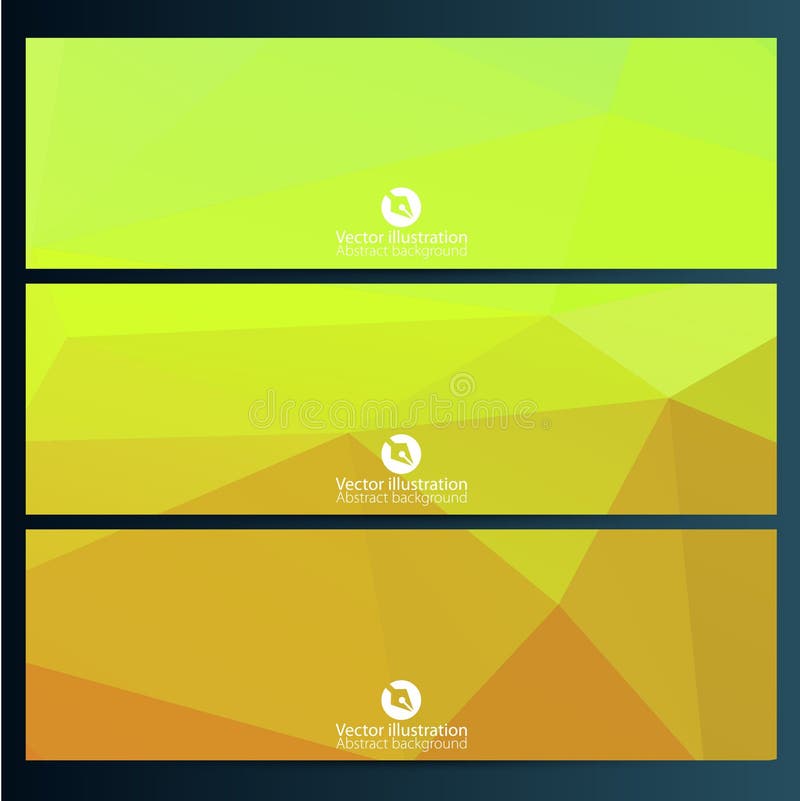 Set of abstract banners stock vector. Illustration of symbol - 45973179