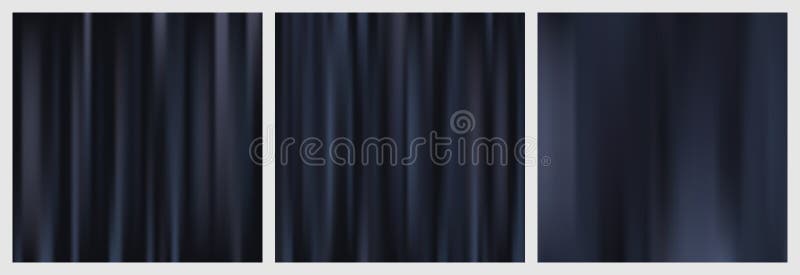Set of Abstract Blue Gradient Background. Blurry Vertical Lines and ...