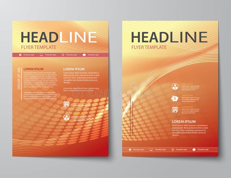 Set of Abstract Business Magazine Cover , Flyer, Brochure Flat D Stock ...