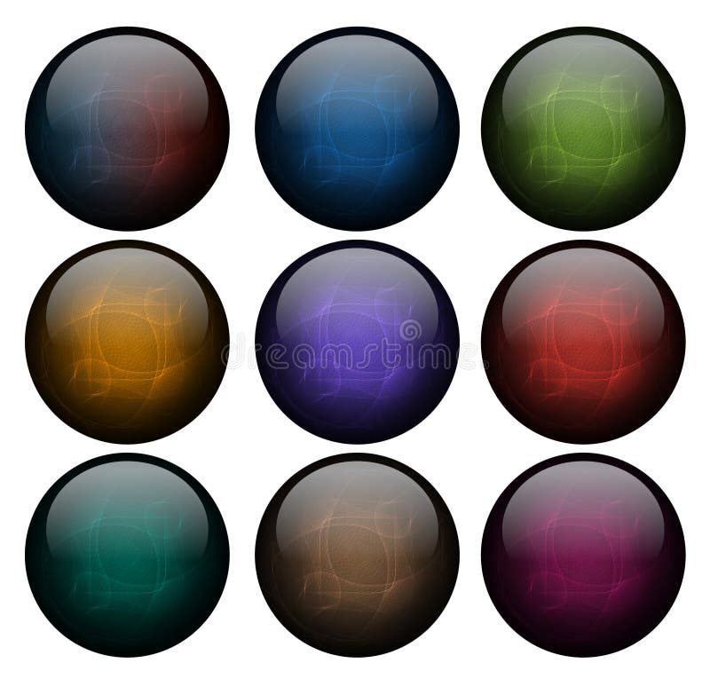 Set of abstract buttons stock vector. Illustration of green - 29550387