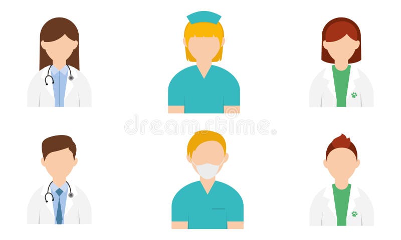 Set of Abstract Characters with Different Professions Vector Stock ...