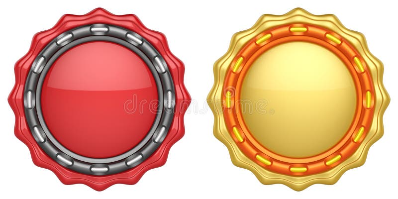 Set of Abstract Circle Labels Stock Illustration - Illustration of ...
