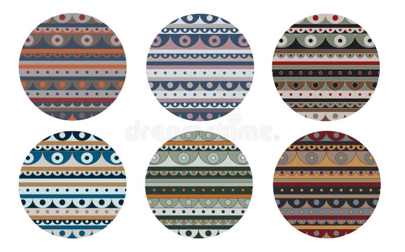 Set of Abstract Colorful Circles in Different Colors for Highlight ...