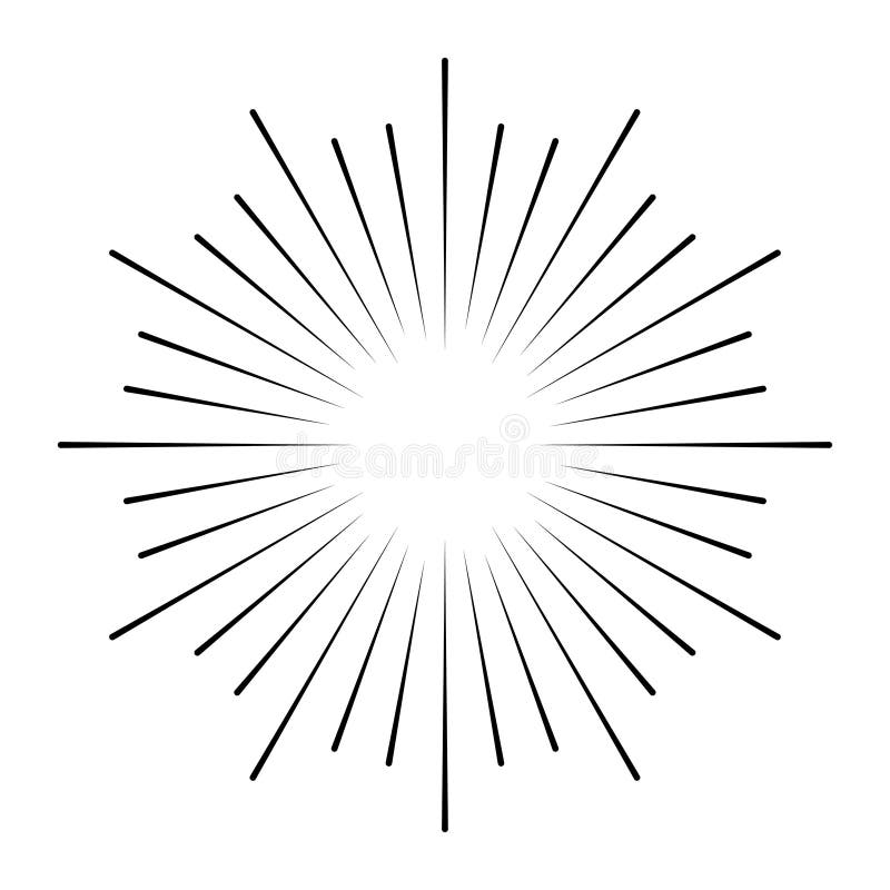 Set Abstract Collection Starburst Black Doodle Spark Design Elements ...