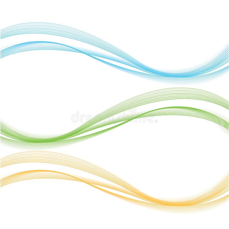 Set Abstract Color Graphic Collection on White Background Stock ...