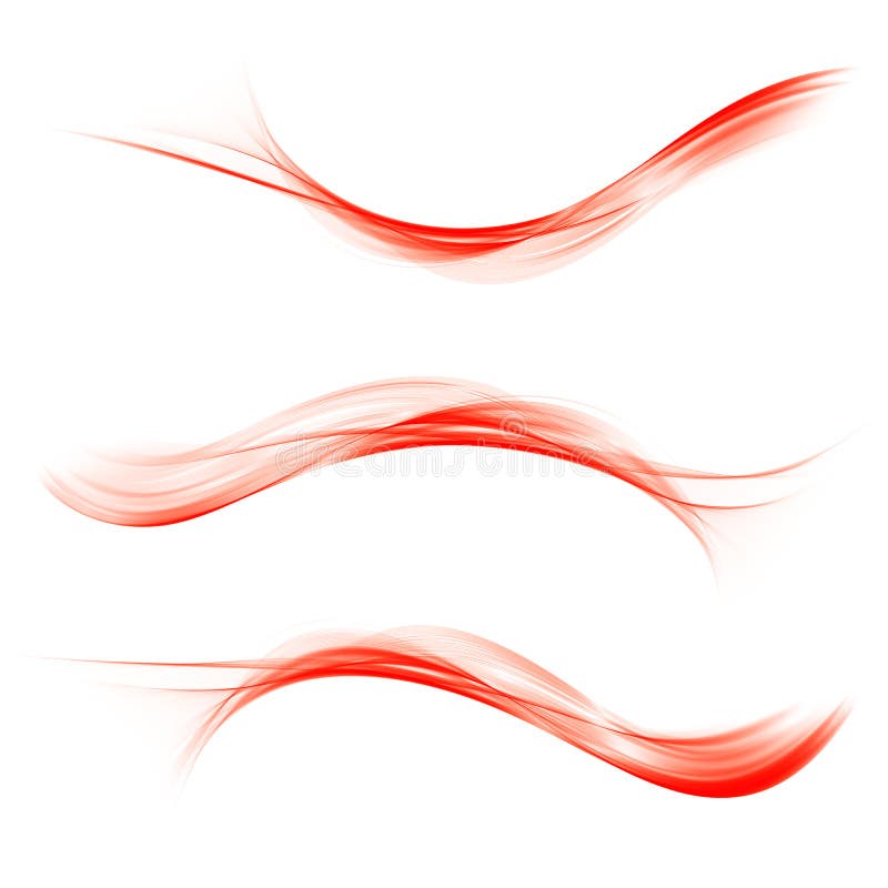 Set of Abstract Color Wave. Color Smoke Wave. Transparent Color Wave ...