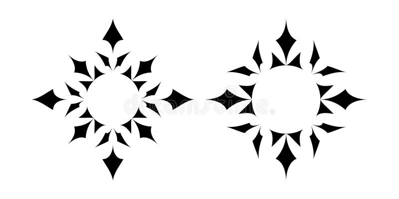 Set of Cross Shape Design Elements Stock Vector - Illustration of ...