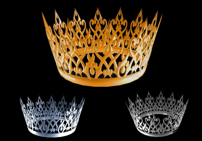 Abstract crown stock vector. Illustration of golden, grey - 23491753
