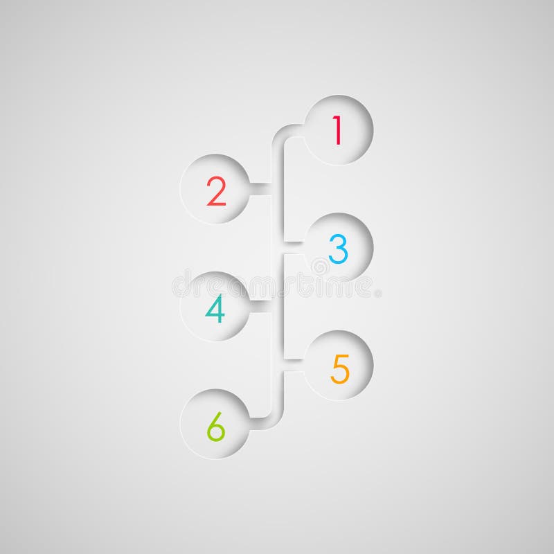 Set of Abstract 3d Paper Infographic Elements for Print or Web Design ...