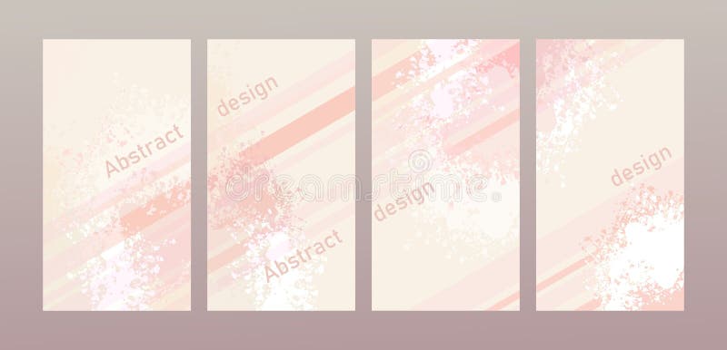 Set of Abstract Design Covers Stock Vector - Illustration of flat ...