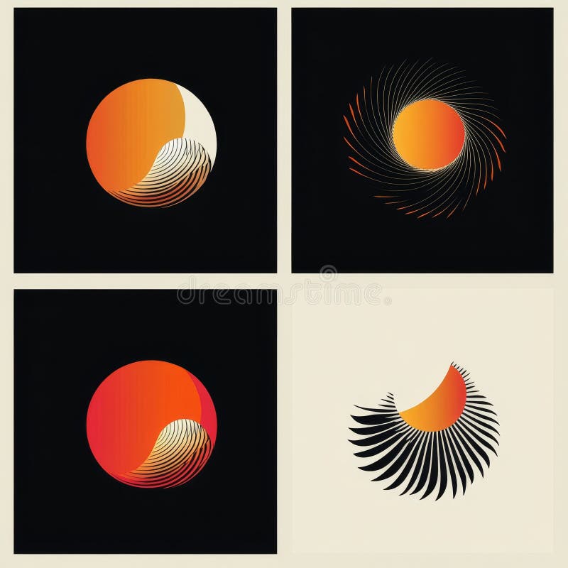Set of Abstract Design Elements. Vector Illustration Eps 10. Retro Style Stock Illustration ...