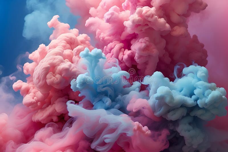 Set of Abstract Different Colors of Ink in Water on a White Background ...