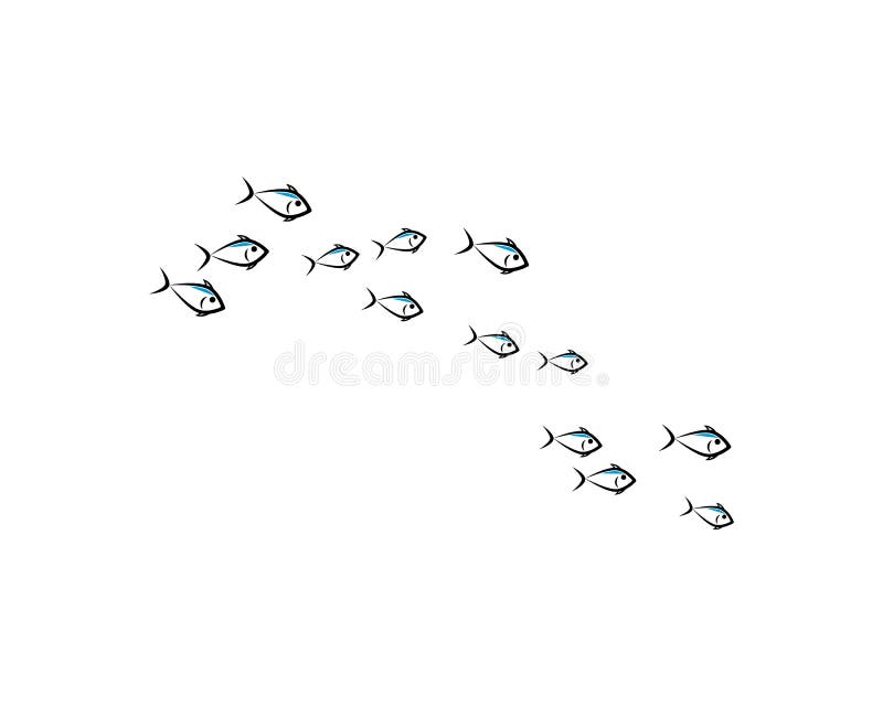 Set of Abstract Fish Background Template Vector Illustration Stock ...