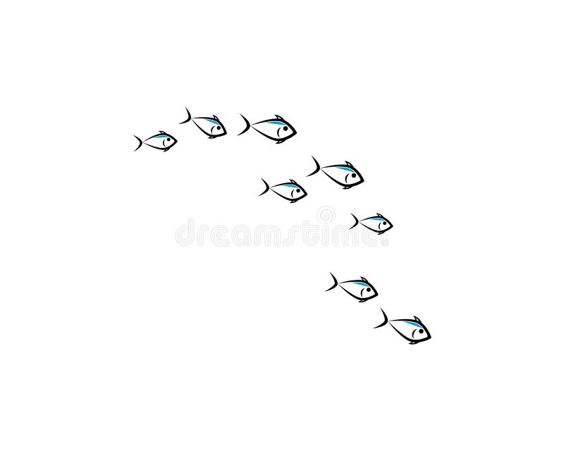 Set of Abstract Fish Background Template Vector Illustration Stock ...