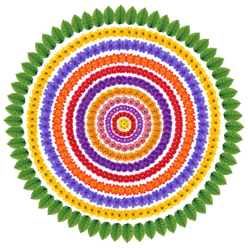 Simple Sunflowers Flower Circle Border Template Stock Illustration ...