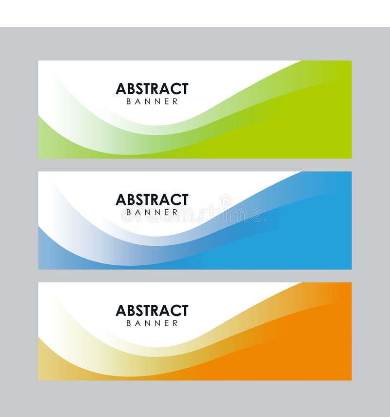 Abstract Colorful Flowing Banner Design Template Vector Stock Vector ...