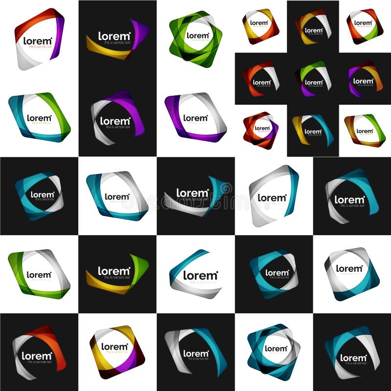 Overlapping Shapes for Background. Stock Vector - Illustration of ...