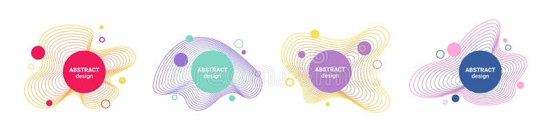 Dynamic Amorphous Vector Gradient Waves Stock Illustrations – 83 ...