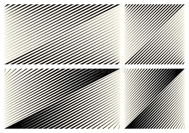 Set of Abstract Halftone Diagonal Lines Background, Trendy Vintage ...