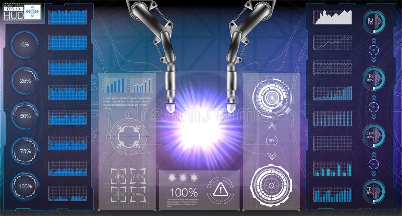 Abstract HUD Elements for UI UX Design. Sci-Fi Stock Vector ... Abstract HUD Elements for UI UX Design. Sci-Fi Stock Vector ...