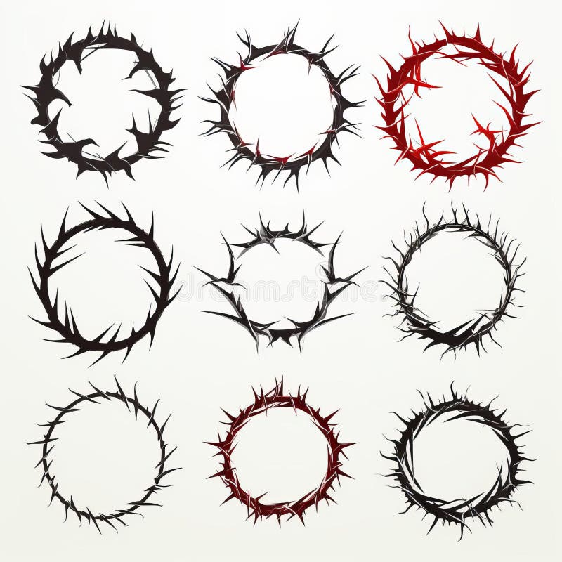 Minimalistic Thorn Set: Vector Svg Animation Asset with Supernatural ...