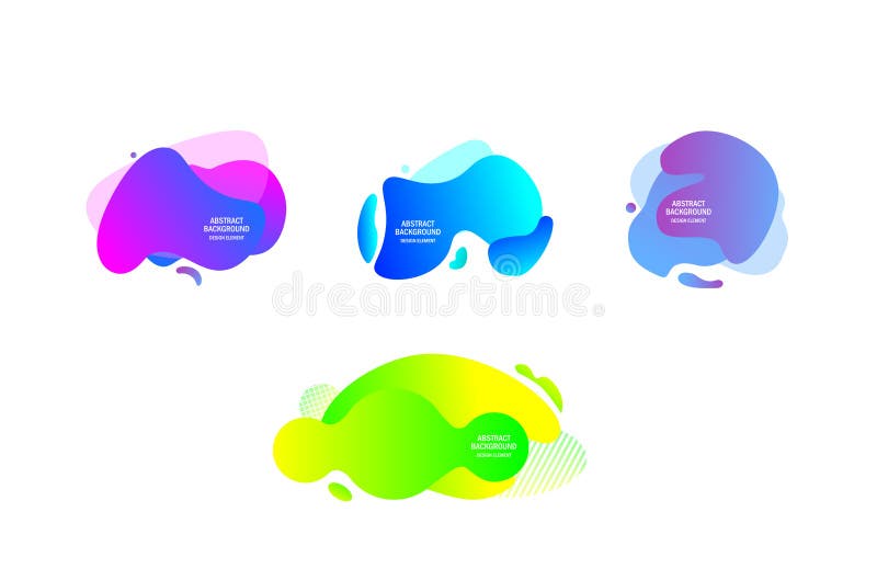 Set of Abstract Modern Graphic Elements. Stock Vector - Illustration of ...