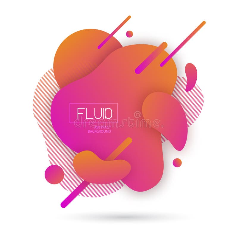 Set of Abstract Modern Graphic Elements. Fluid Abstract Geometric ...