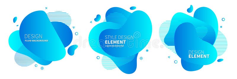 Set of Abstract Modern Graphic Elements. Gradient Abstract Banners with ...