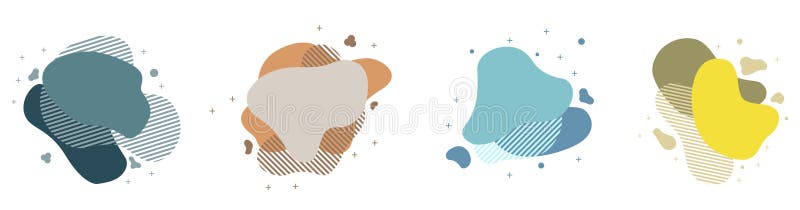 Set of Abstract Modern Graphic Elements. Abstract Gradient Banners with ...
