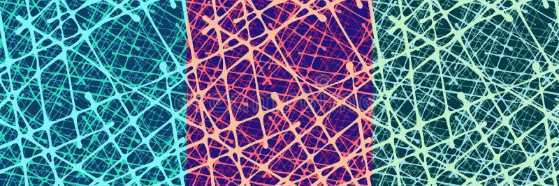 Set of Abstract Modern Seamless Graphic Patterns. Macro Structure of ...