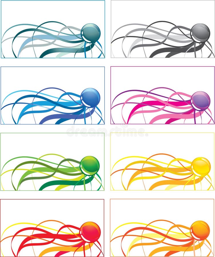 Set of abstract objects stock illustration. Illustration of water ...