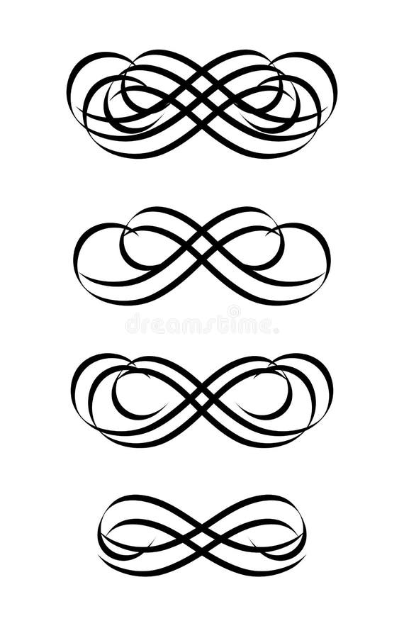 Set of abstract ornament stock vector. Illustration of background ...