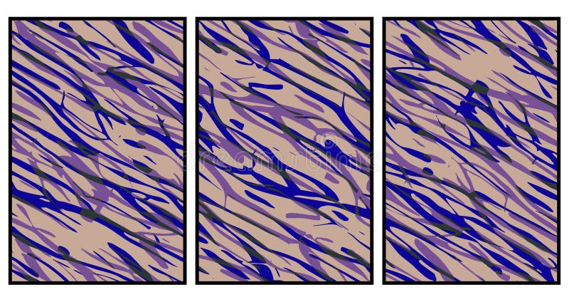 Set of 3 Abstract Pattern for Materials, Covers, Websites. for Use in ...