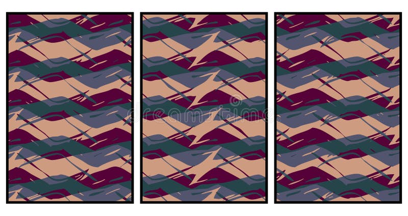 Set of 3 Abstract Pattern for Materials, Covers, Websites. for Use in ...