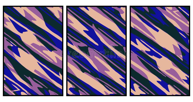 Set of 3 Abstract Pattern for Materials, Covers, Websites. for Use in ...