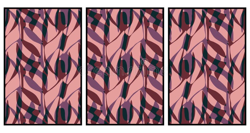 Set of 3 Abstract Pattern for Materials, Covers, Websites. for Use in ...