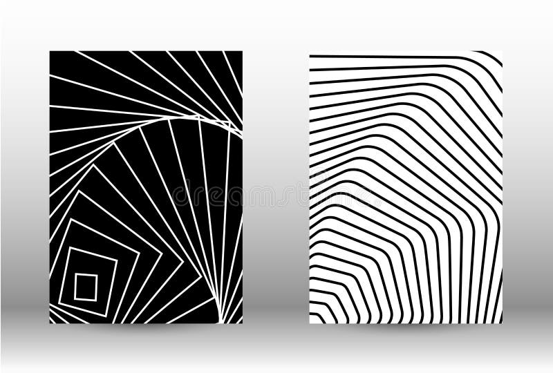 Set of Abstract Patterns with Distorted Lines. Stock Vector ...