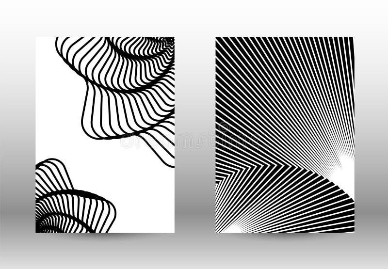 Set of Abstract Patterns with Distorted Lines. Stock Vector ...