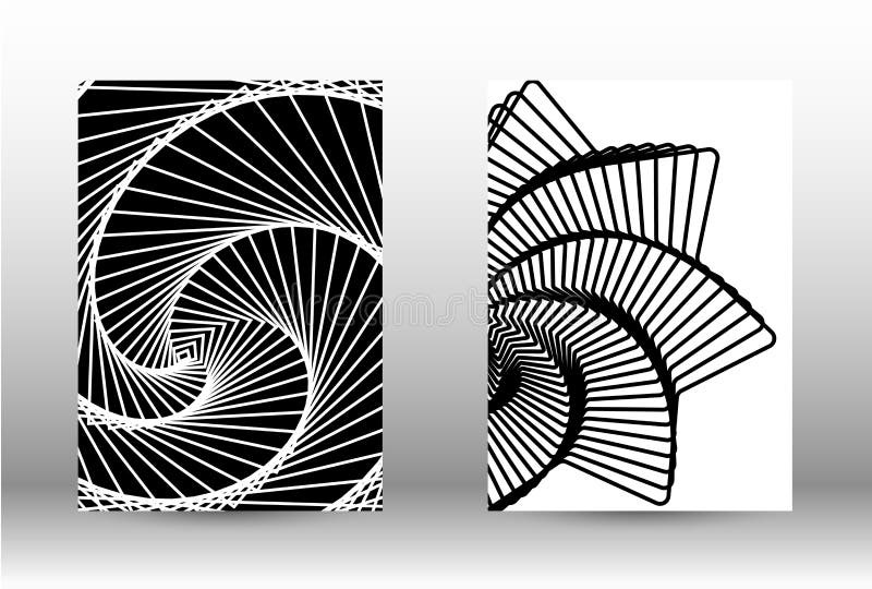 Set of Abstract Patterns with Distorted Lines. Stock Vector ...
