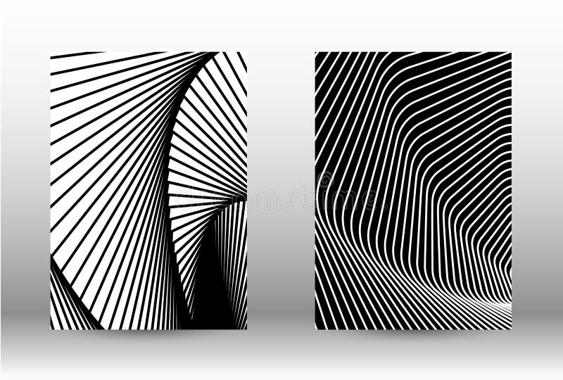 Set of Abstract Patterns with Distorted Lines. Stock Vector ...