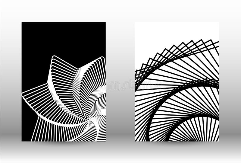 Set of Abstract Patterns with Distorted Lines. Stock Vector ...