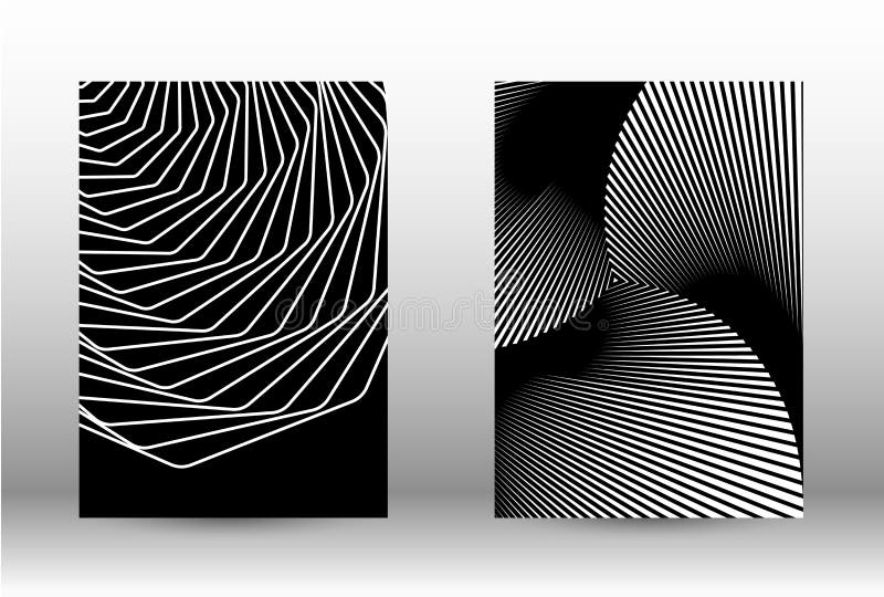 Set of Abstract Patterns with Distorted Lines. Stock Vector ...